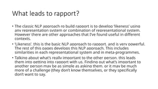NLP- Rapport Building (LCOO).pptx******** | PPTX