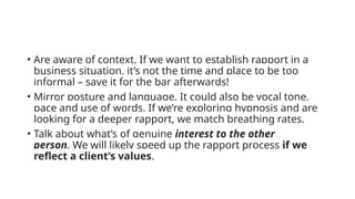 NLP- Rapport Building (LCOO).pptx******** | PPTX