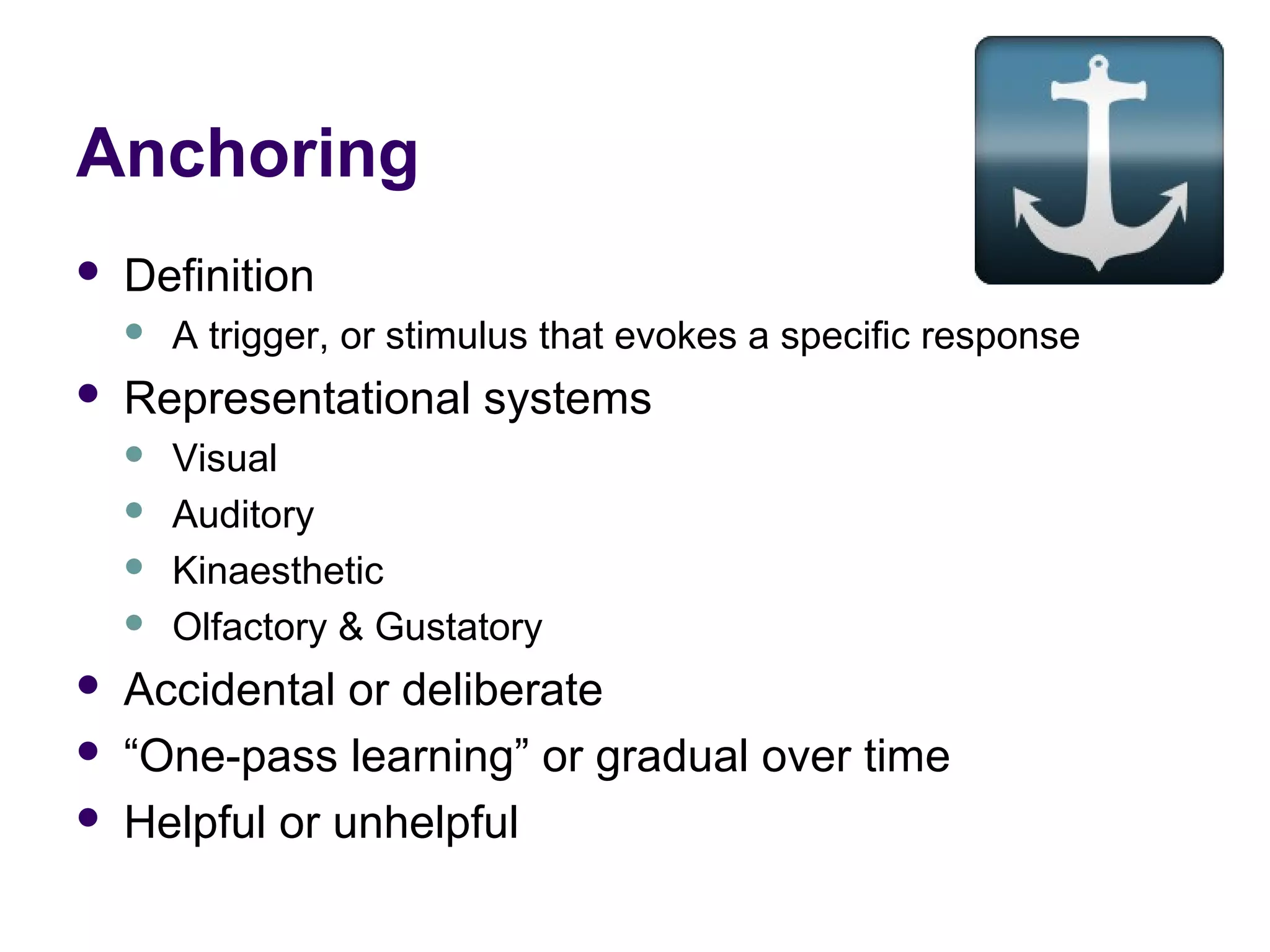 NLP - Simple Anchor | PPT