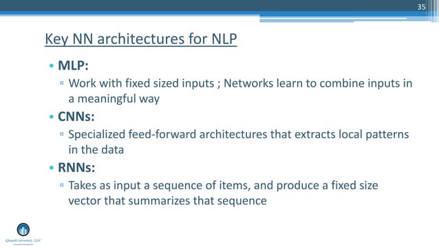 Nlp and Neural Networks workshop | PPT