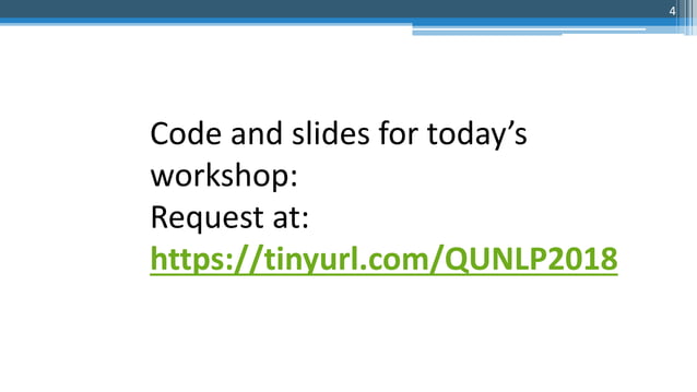 Nlp and Neural Networks workshop | PPT