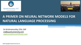 Nlp and Neural Networks workshop | PPT
