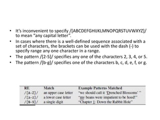 NLP_KASHK:Regular Expressions | PPTX