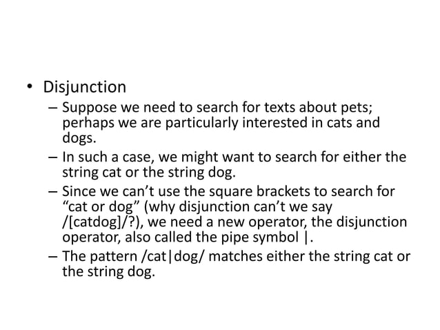 NLP_KASHK:Regular Expressions | PPTX