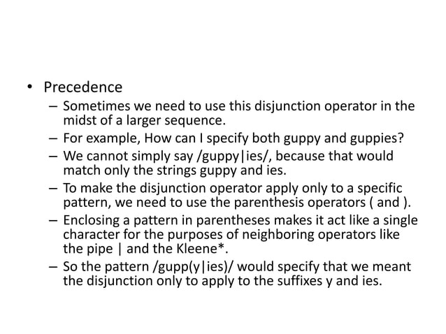 NLP_KASHK:Regular Expressions | PPTX