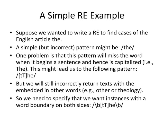 NLP_KASHK:Regular Expressions | PPTX
