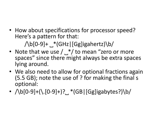 NLP_KASHK:Regular Expressions | PPTX