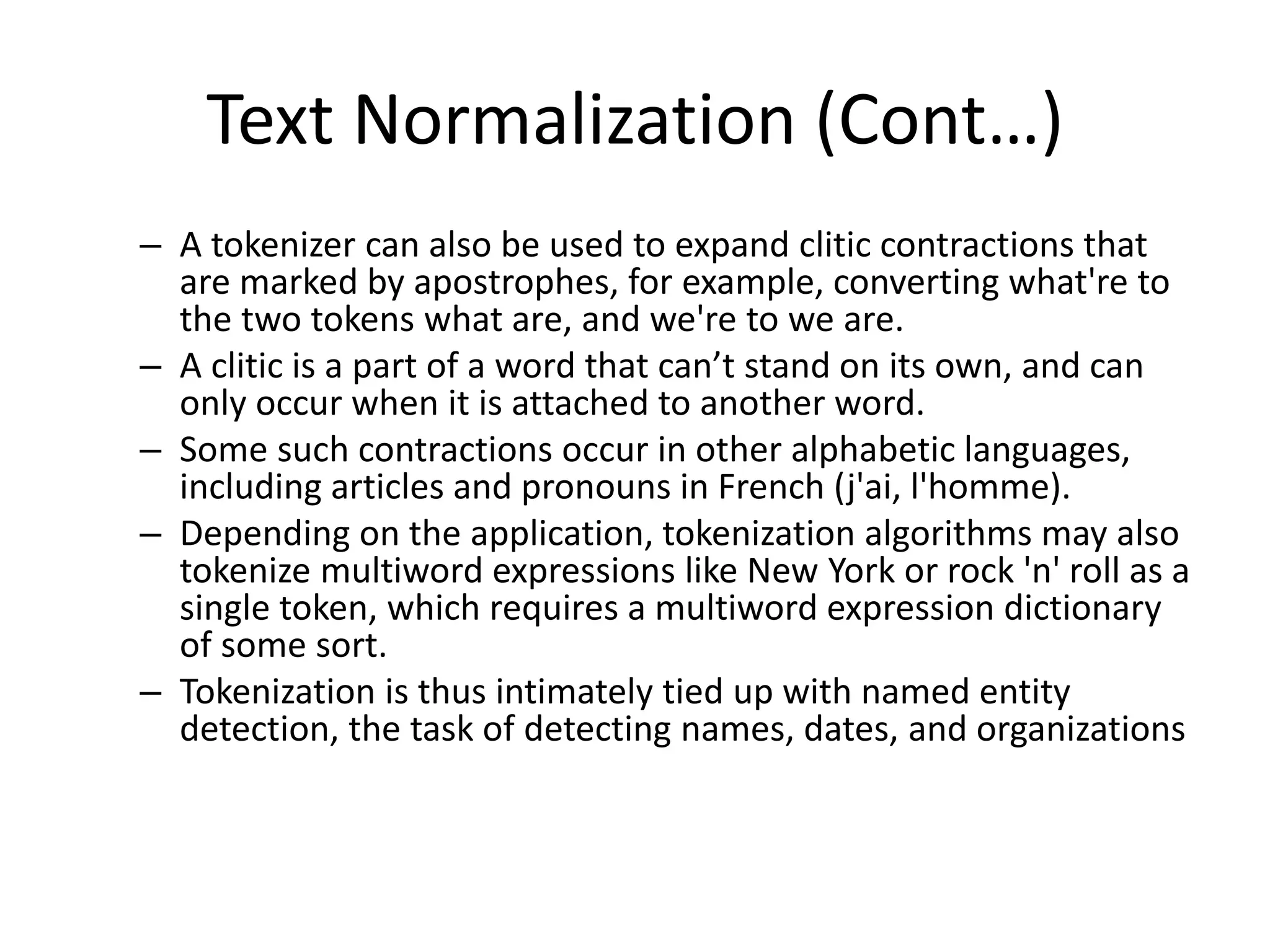 NLP_KASHK:Text Normalization | PPTX