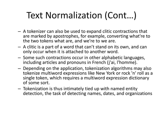 NLP_KASHK:Text Normalization | PPTX | Technology & Computing