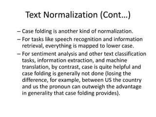 NLP_KASHK:Text Normalization | PPTX