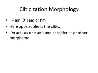 NLP_KASHK:Morphology | PPT