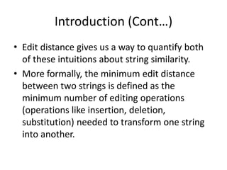 NLP_KASHK:Minimum Edit Distance | PPTX