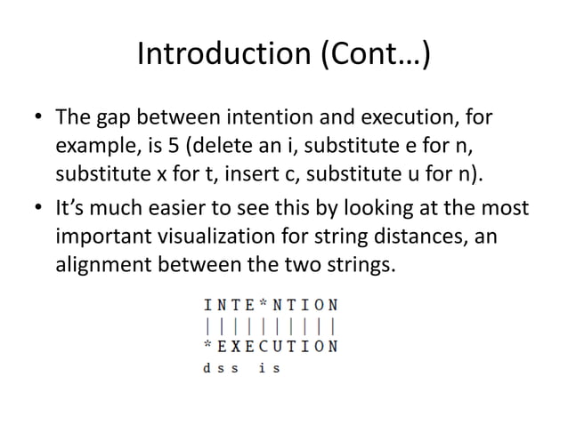 NLP_KASHK:Minimum Edit Distance | PPTX | Programming Languages | Computing