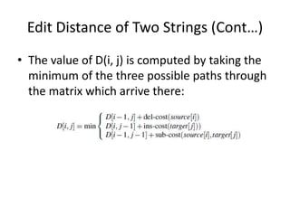 NLP_KASHK:Minimum Edit Distance | PPT