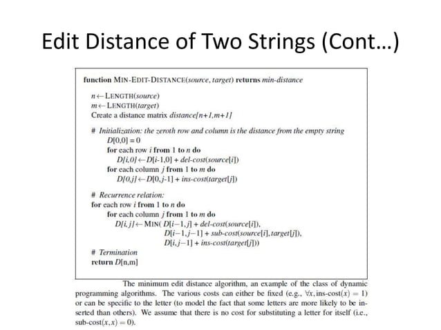 Nlpkashkminimum Edit Distance Ppt