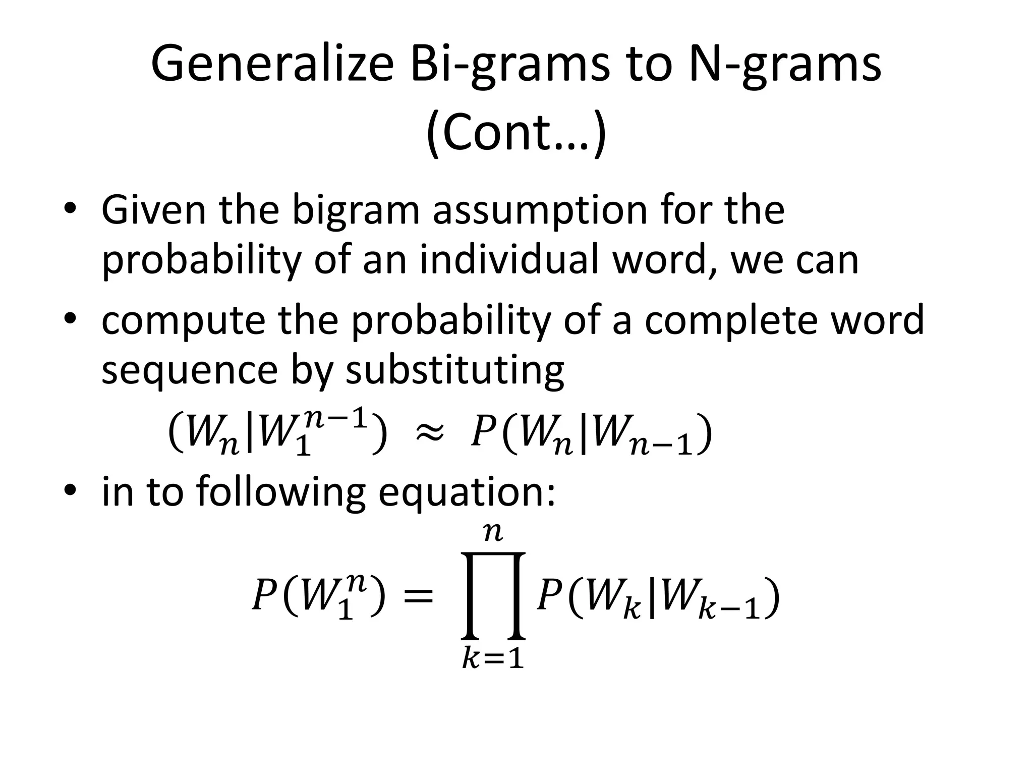 NLP_KASHK:N-Grams | PPTX | Physics | Science