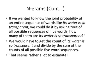 NLP_KASHK:N-Grams | PPTX