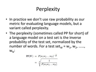 NLP_KASHK:Evaluating Language Model | PPTX | Web Development | Internet