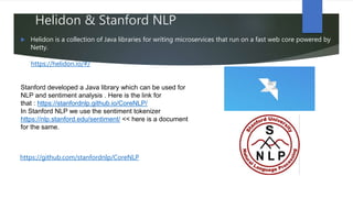 Sentiment Analysis Dockerised Microservice using Stanford NLP and HELIDON | PPTX