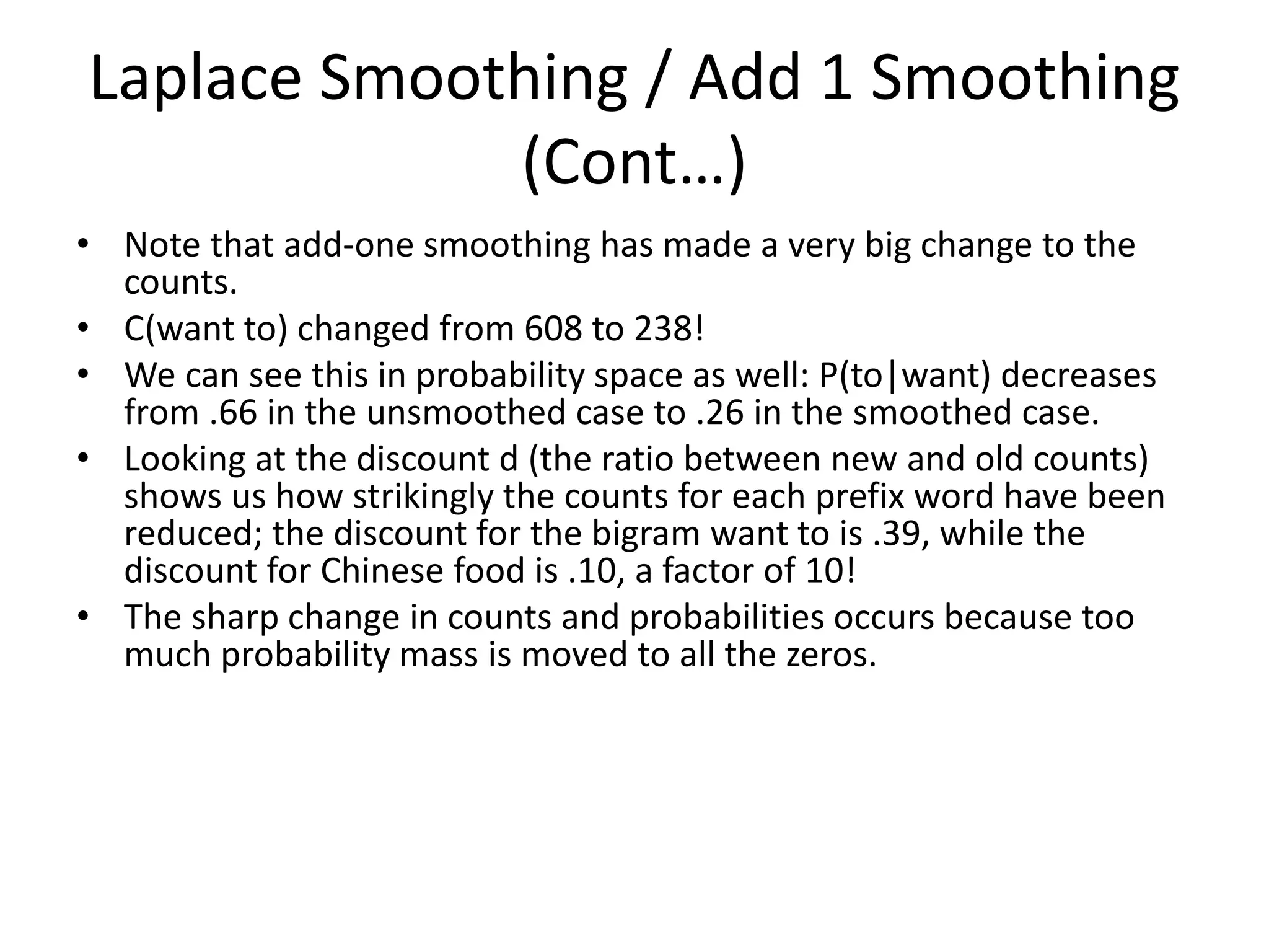 NLP_KASHK:Smoothing N-gram Models | PPTX