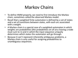 NLP_KASHK:Markov Models | PPTX | Physics | Science