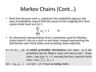 NLP_KASHK:Markov Models | PPTX | Physics | Science
