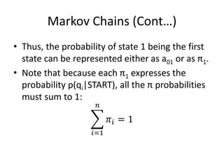 NLP_KASHK:Markov Models | PPTX | Physics | Science