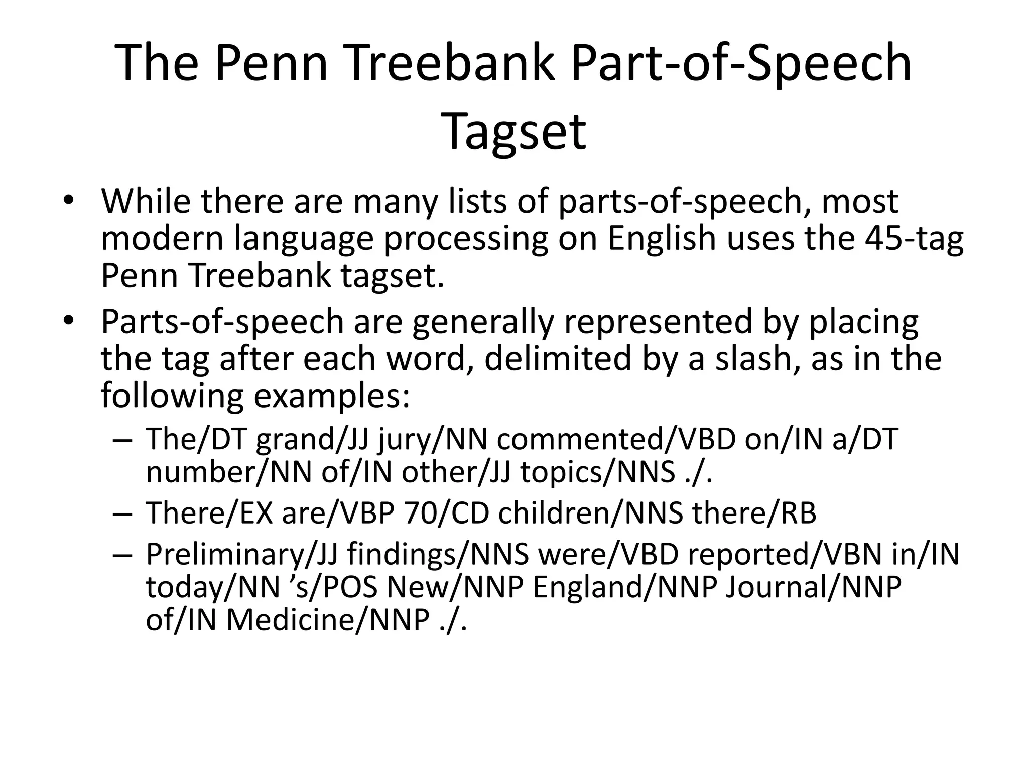 NLP_KASHK:POS Tagging | PPTX