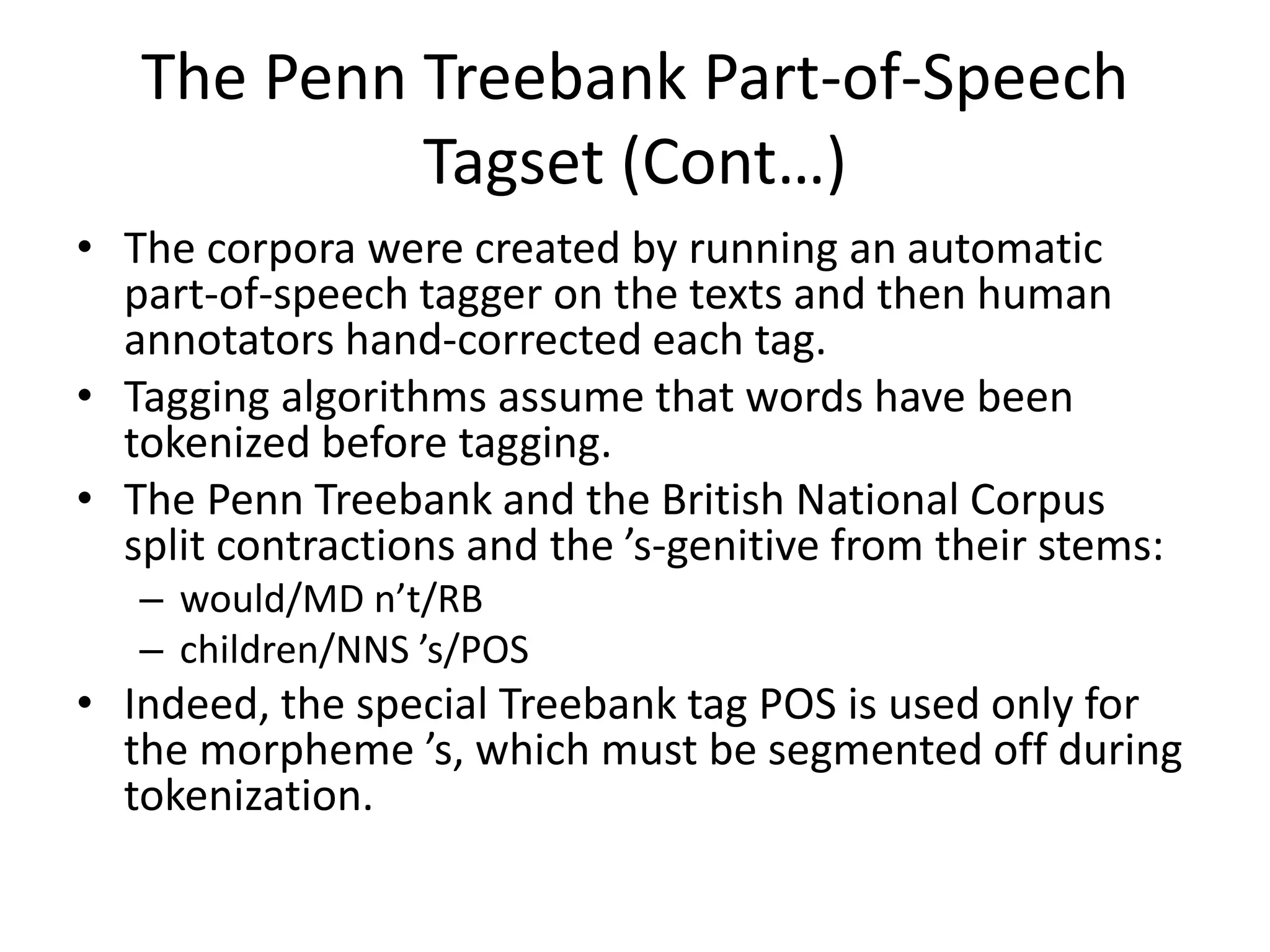 NLP_KASHK:POS Tagging | PPTX