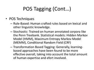 NLP_KASHK:POS Tagging | PPTX