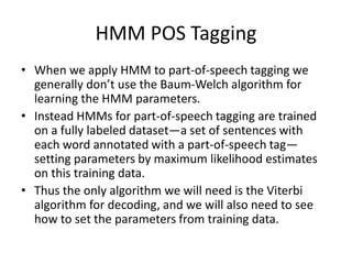 NLP_KASHK:POS Tagging | PPTX