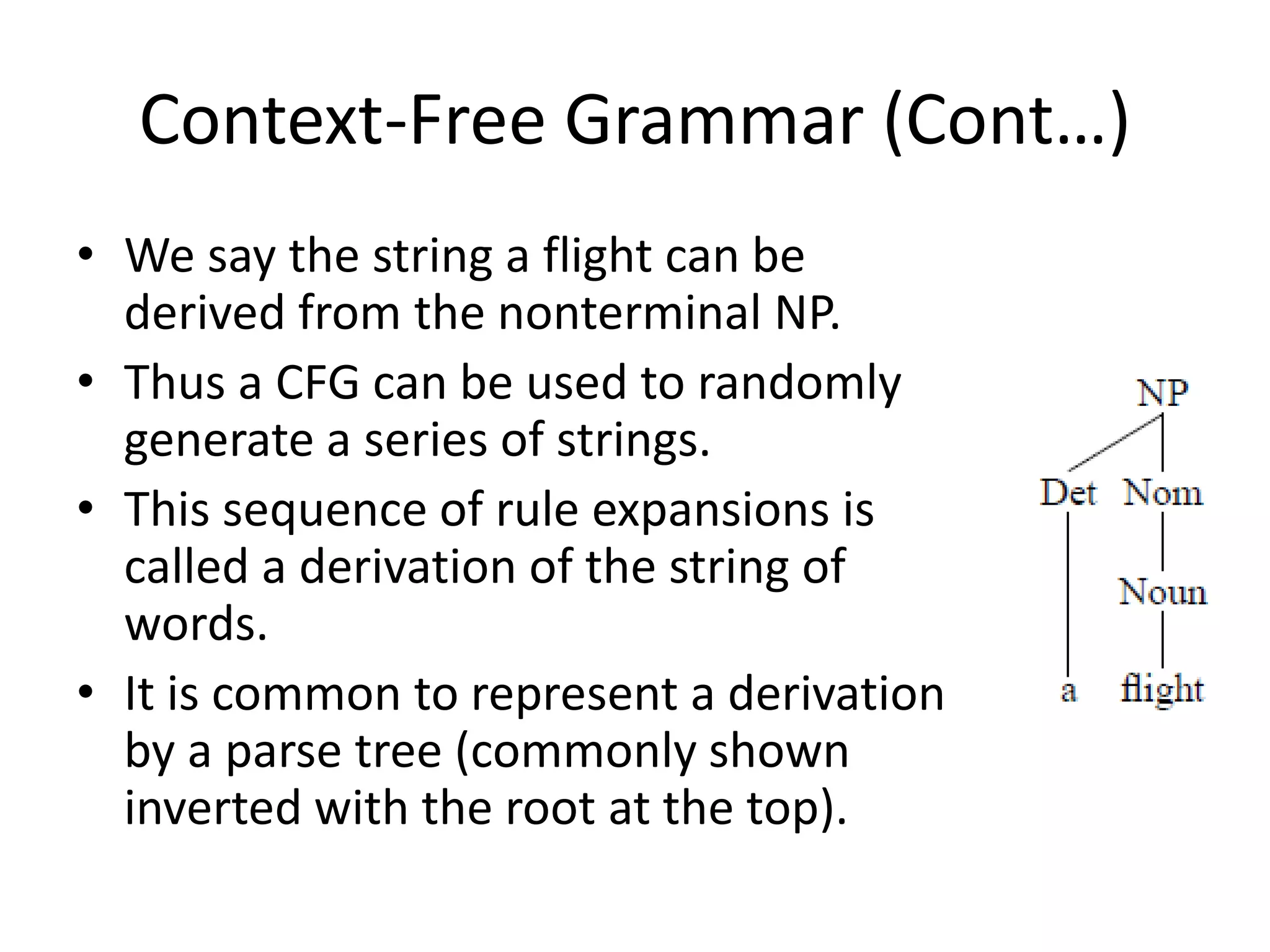 NLP_KASHK:Context-Free Grammar for English | PPTX