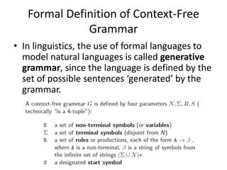 NLP_KASHK:Context-Free Grammar for English | PPTX