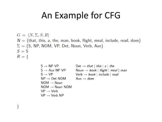NLP_KASHK:Context-Free Grammar for English | PPTX