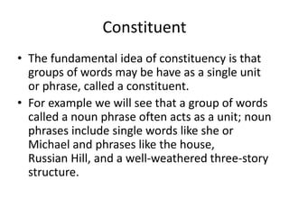 NLP_KASHK:Context-Free Grammar for English | PPTX