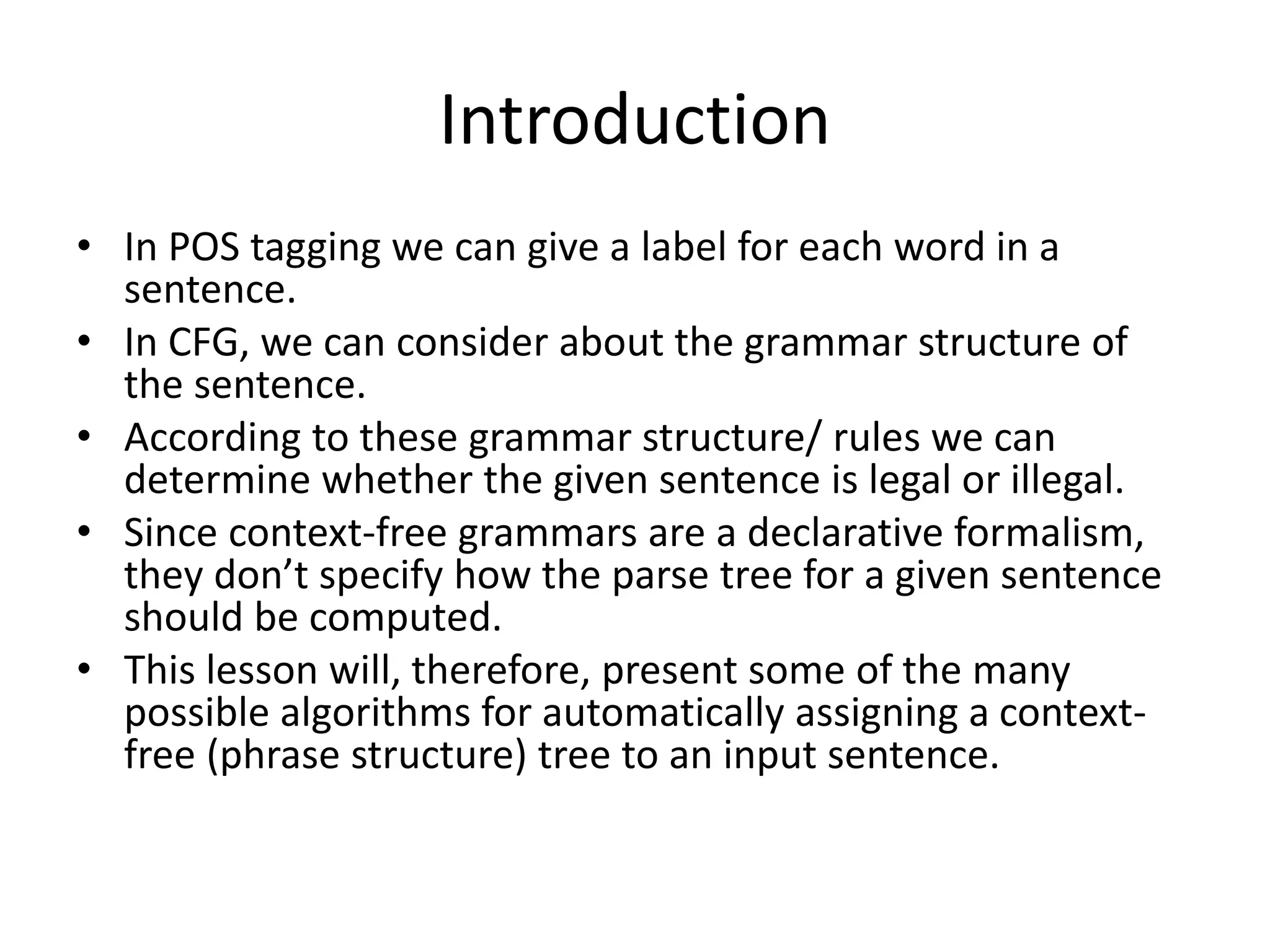 NLP_KASHK:Parsing with Context-Free Grammar | PPTX