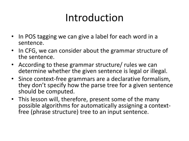 NLP_KASHK:Parsing with Context-Free Grammar | PPTX