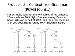 NLP_KASHK:Parsing with Context-Free Grammar | PPTX