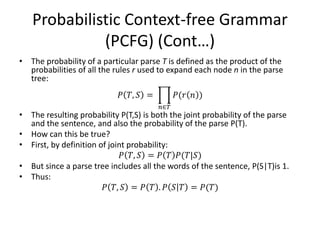 NLP_KASHK:Parsing with Context-Free Grammar | PPTX