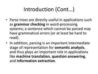 NLP_KASHK:Parsing with Context-Free Grammar | PPTX