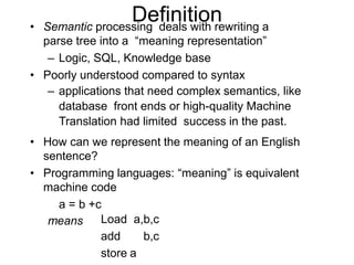 Semantic Analysis Natural Language Processing | PPT