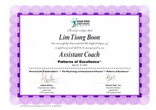 Patterns of Excellence (NLP) | PDF