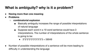 Nlp ambiguity presentation | PDF