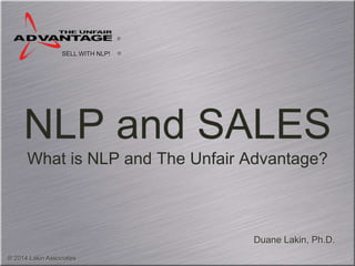 NLP and Sales by Dr. Duane Lakin | PPTX