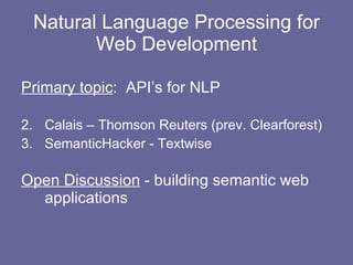 Nlp Apis | PPT