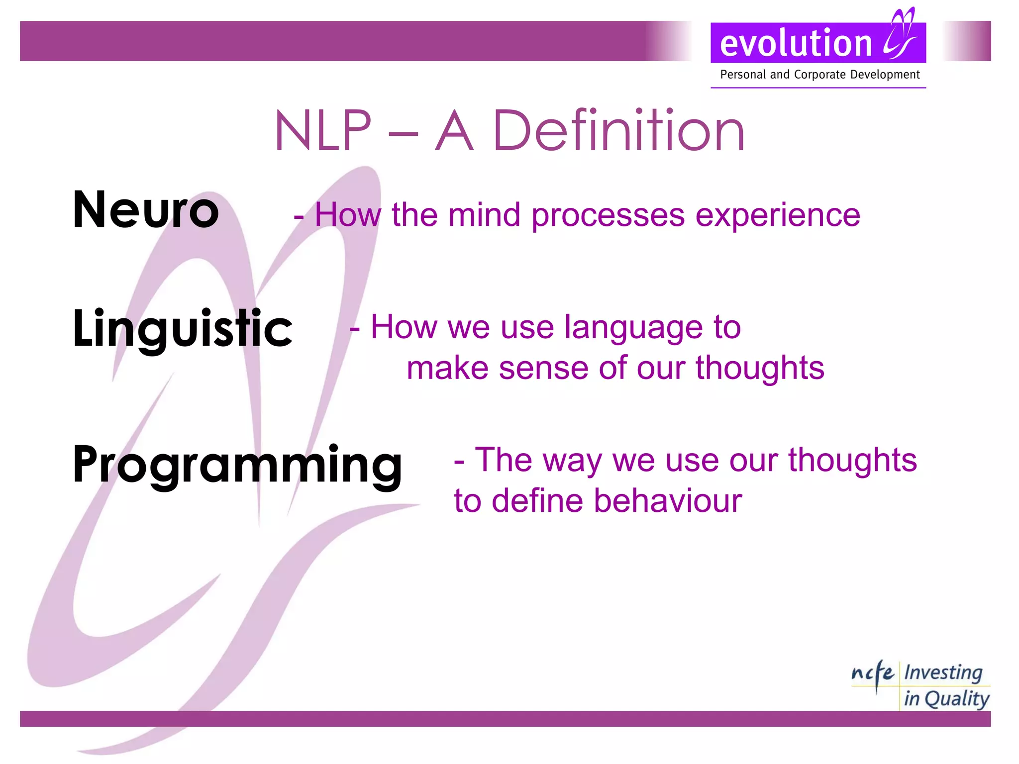 NlP At Work | PPT