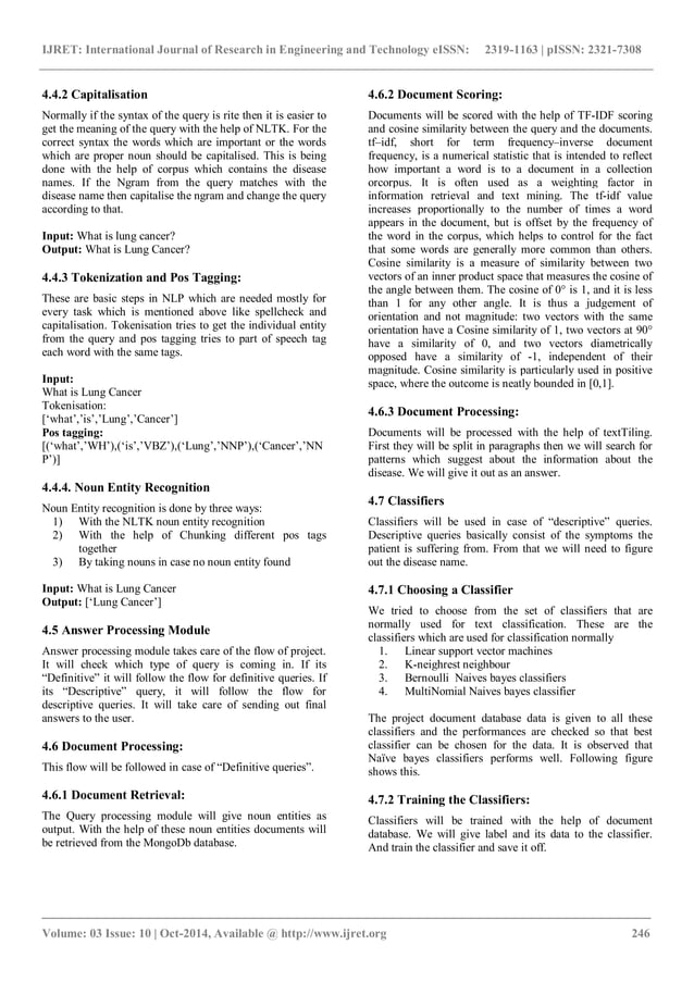 Nlp based retrieval of medical information for diagnosis of human diseases | PDF