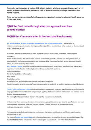 Nlp breakthrough india | PDF