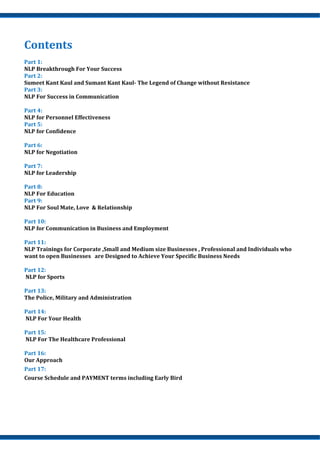 Nlp breakthrough india | PDF