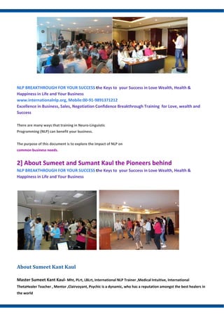 Nlp breakthrough india | PDF